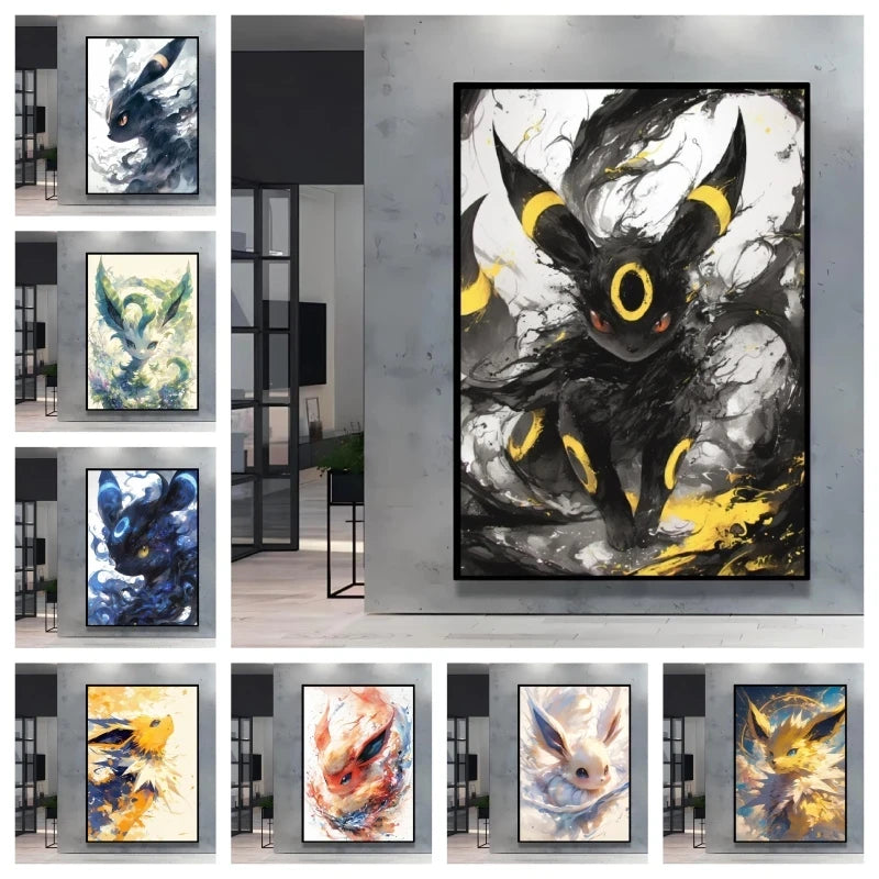 Eevee Ink Style Canvas Art – ShopSage